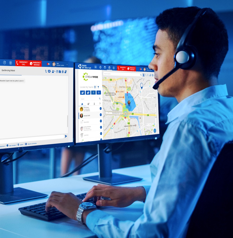 Geofencing for field team management with Team on the run